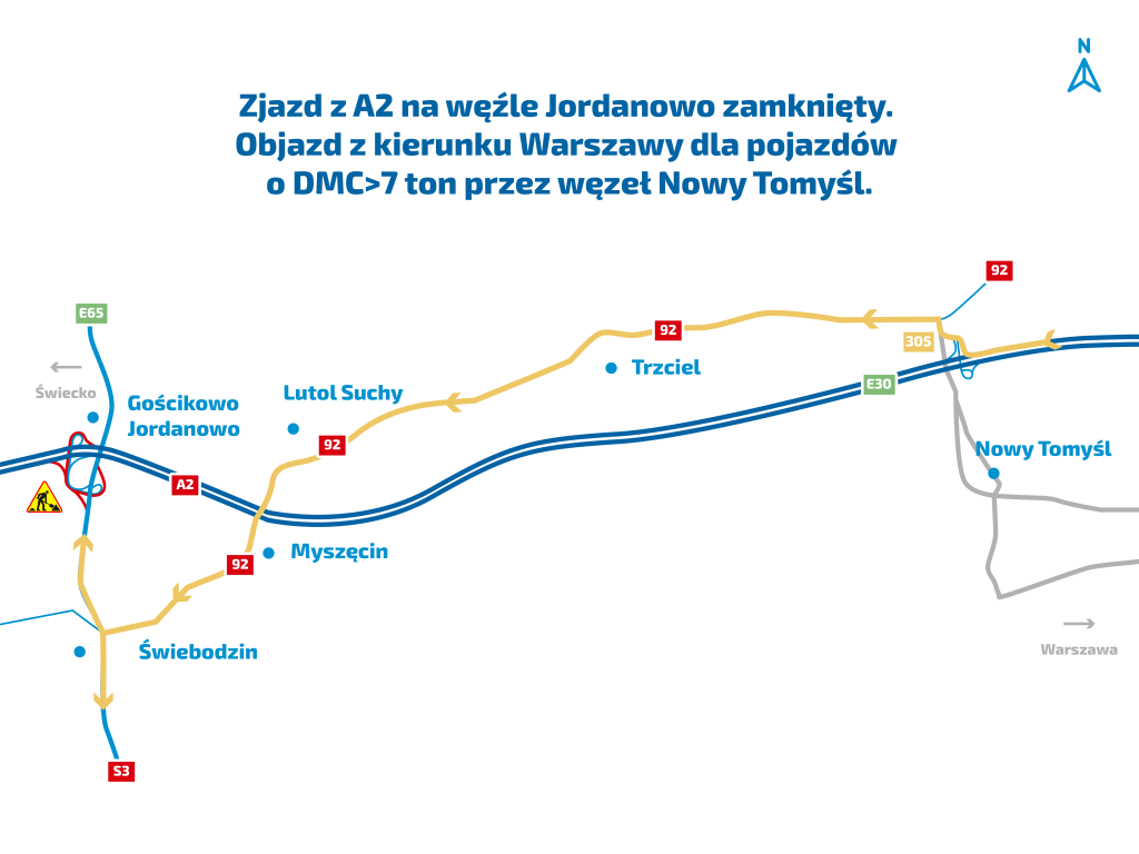 Pavement rehabilitation at the Jordanowo Interchange (A2…