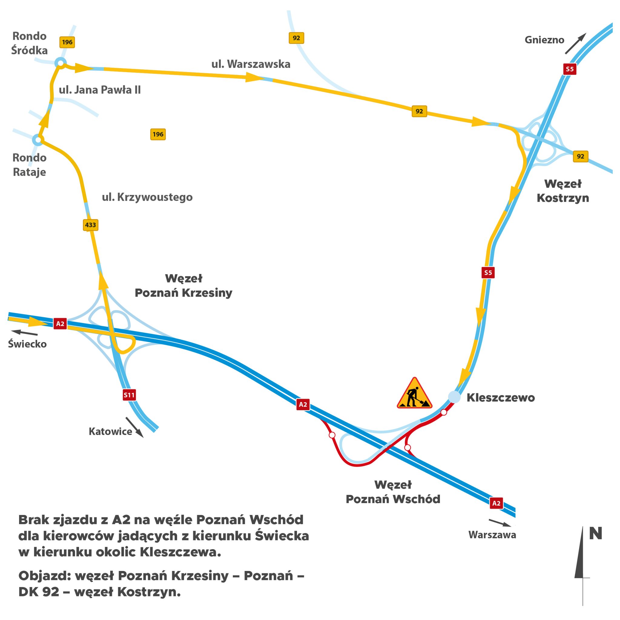Road Surface Renovation at Poznań Wschód Interchange
